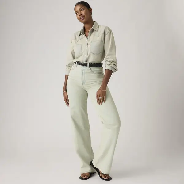 LEVI'S Ribcage Wide Leg Jeans - De Oro