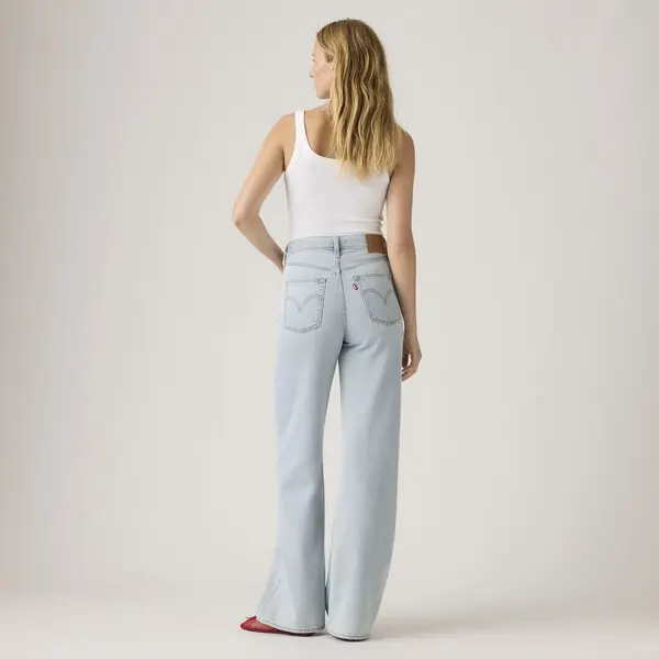 LEVI'S Ribcage Wide Leg Lightweight Jeans - Of Course Stone