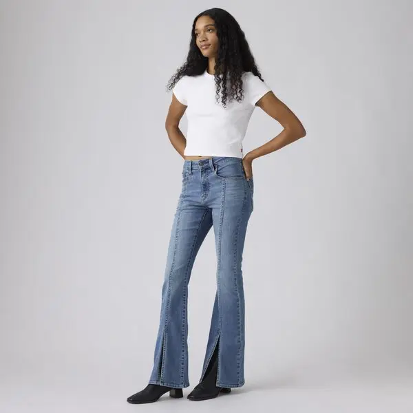 LEVI'S 726 High-rise Split-hem Flare Jeans - Camp Denim
