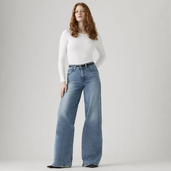 LEVI'S 728 High Rise Wide Leg Jeans - Sweet Success