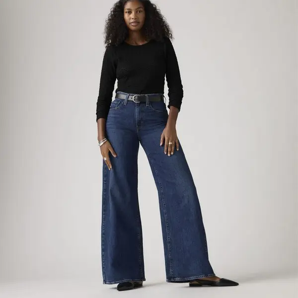 LEVI'S 728 High Rise Wide Leg Jeans - Woodstock Wide Leg