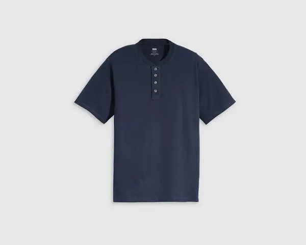 LEVI'S Short Sleeve Four Button Henley