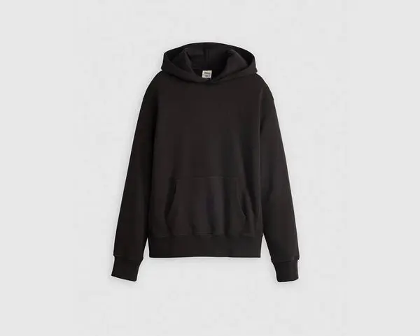 LEVI'S Authentic Garment Dyed Relaxed Fit Hoodie - Black Agate