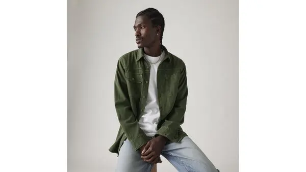 LEVI'S Auburn Long-sleeve Worker Shirt - Erick Kombu Green