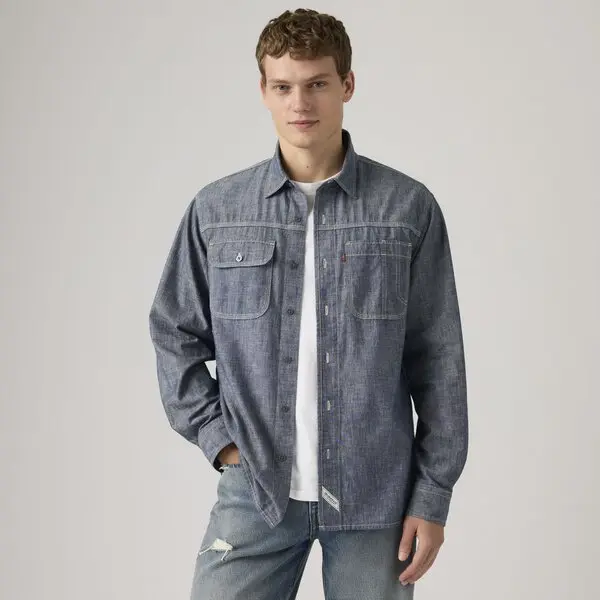 LEVI'S Auburn Long-sleeve Worker Shirt - Milbray Chambray