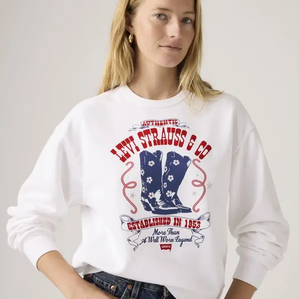 LEVI'S Graphic Heritage Crewneck Sweatshirt