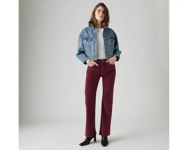 LEVI'S Wedgie Bootcut Corduroy Jeans - Pale Mauve