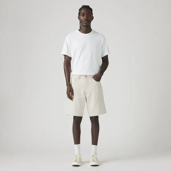 LEVI'S 468 Loose Fit 9" Linen+ Denim Shorts