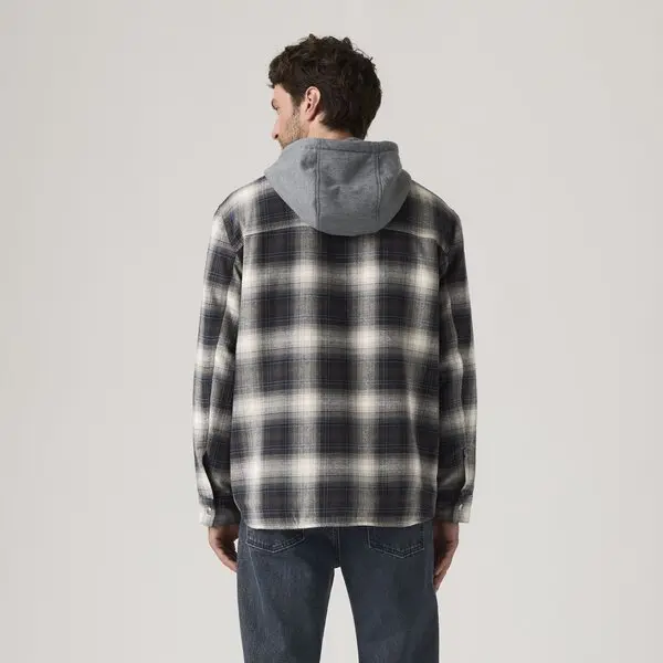 LEVI'S Francisco Sherpa Flannel Jacket - Warwick Plaid Dark Phantom