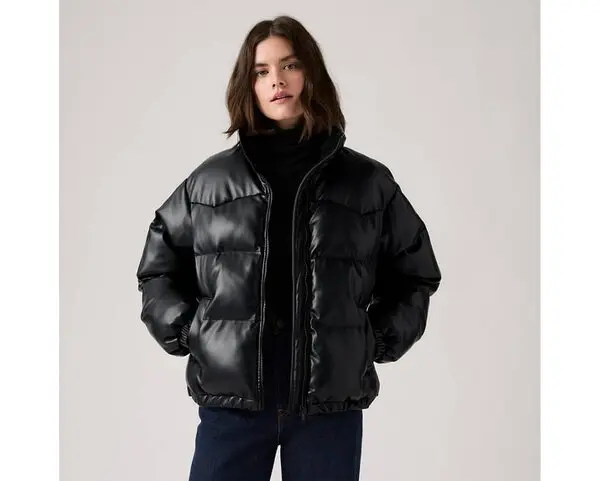 LEVI'S Noe Western Puffer Jacket - Anthracite Night