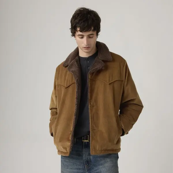 LEVI'S Durham Cozy Short Coat - Bison