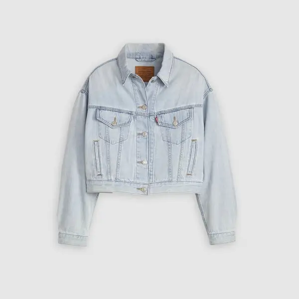 LEVI'S Shrunken '90s Linen+ Denim Lightweight Trucker Jacket