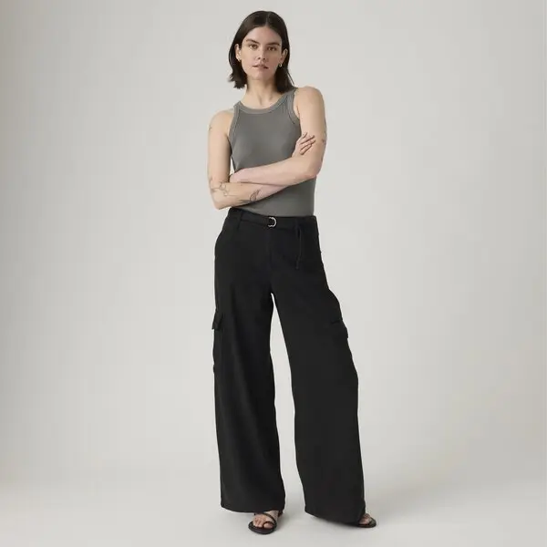 LEVI'S Baggy Dad Cargo Tencel Pants - Caviar