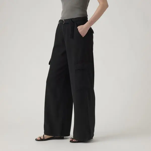 LEVI'S Baggy Dad Cargo Tencel Pants - Caviar
