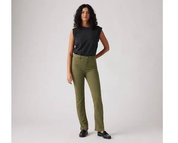 LEVI'S Tailored 724 Slim Straight Jeans - Ivy Green
