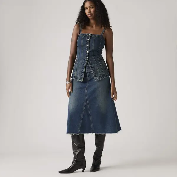 LEVI'S High-rise A-line Decon Skirt - Hinged Heart