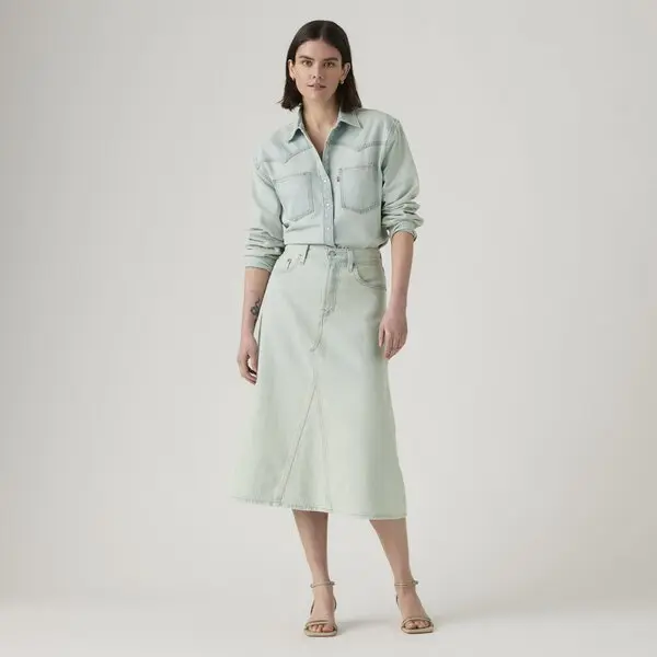 LEVI'S High-rise A-line Midi Decon Skirt - That's It
