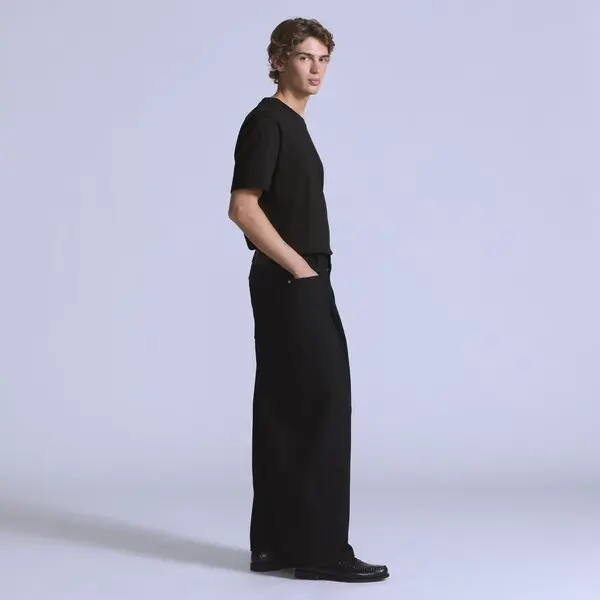 LEVI'S Wide Leg Pleated Jeans - Darkstar