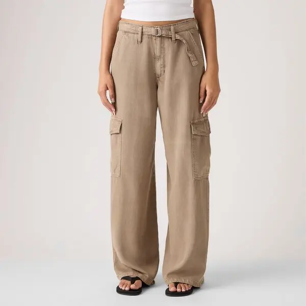 LEVI'S Baggy Dad Cargo Pants - Drapey Pine Bark Gd