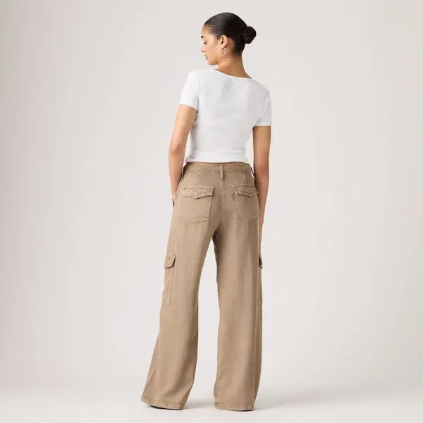 LEVI'S Baggy Dad Cargo Pants - Drapey Pine Bark Gd