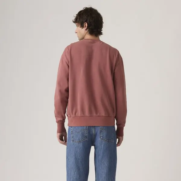 LEVI'S Authentic Crewneck Garment Dye Sweatshirt - Garment Dye Roan Rouge