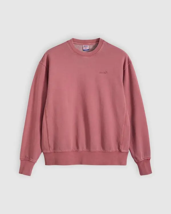 LEVI'S Authentic Crewneck Garment Dye Sweatshirt - Garment Dye Roan Rouge