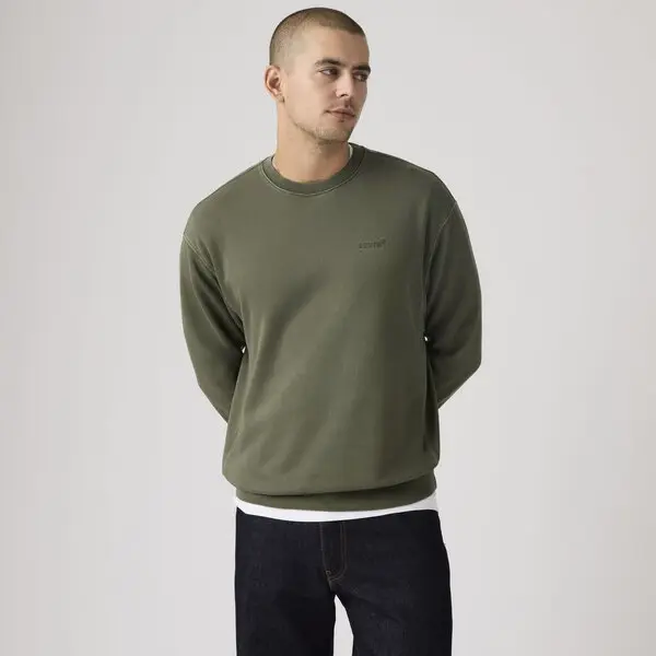 LEVI'S Authentic Crewneck Garment Dye Sweatshirt - Garment Dye Kambaba