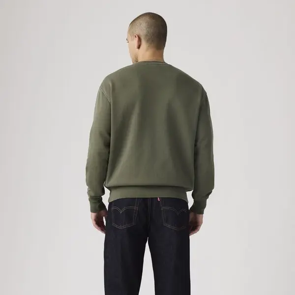 LEVI'S Authentic Crewneck Garment Dye Sweatshirt - Garment Dye Kambaba