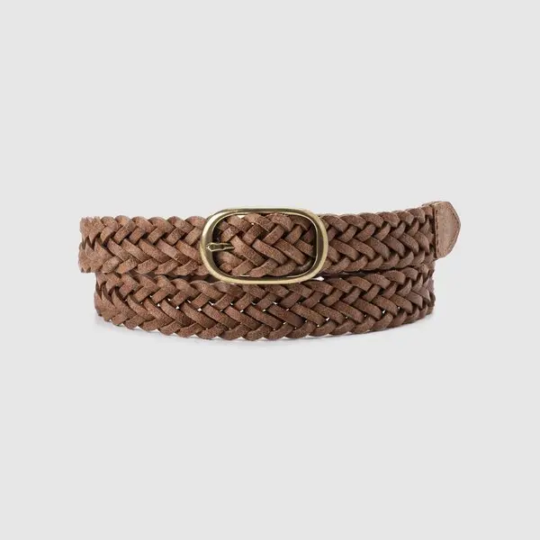 LEVI'S Charlie Braid Belt - Brown