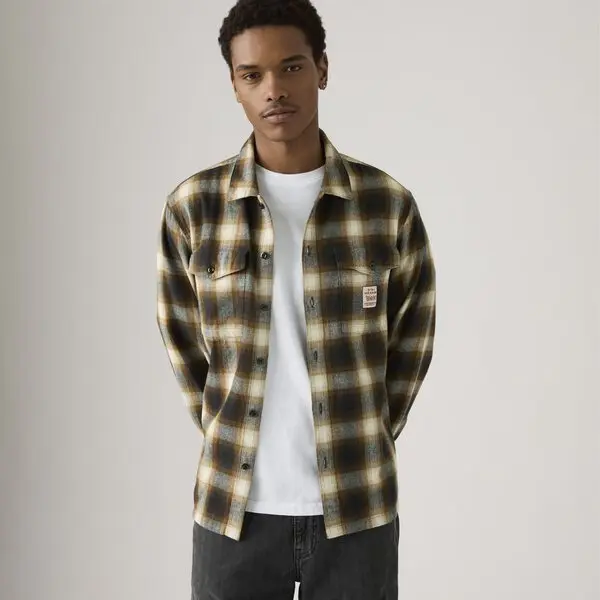 LEVI'S Long-sleeve Worker Shirt - Hound Dog Plaid