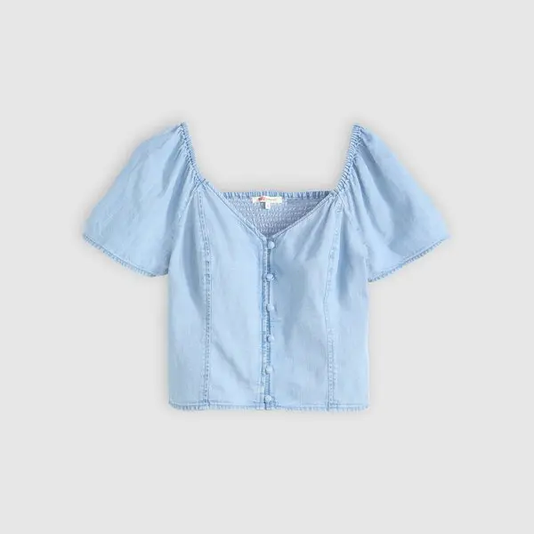 LEVI'S Kierra Short-sleeve Denim Blouse
