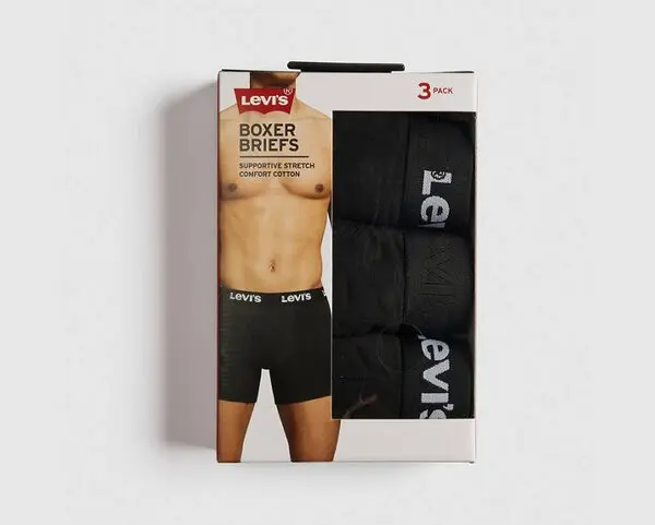 LEVI'S Solid Basic Boxer Briefs