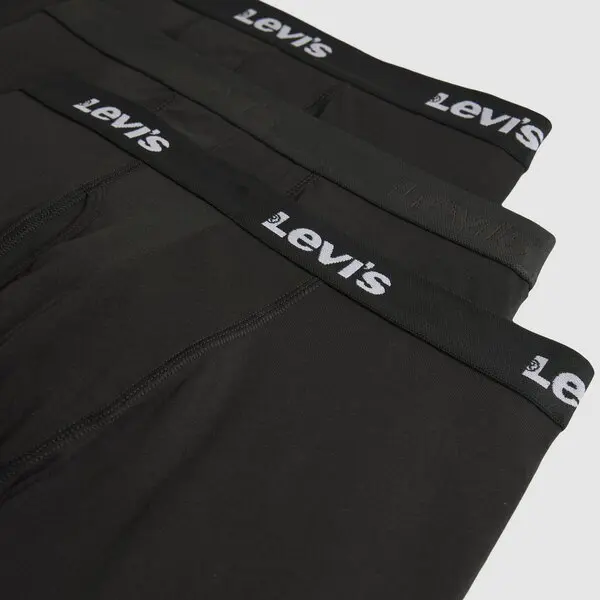 LEVI'S Solid Basic Boxer Briefs - Black