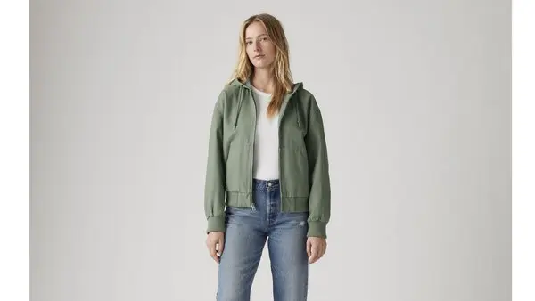 LEVI'S Relaxed Hooded Bomber Jacket