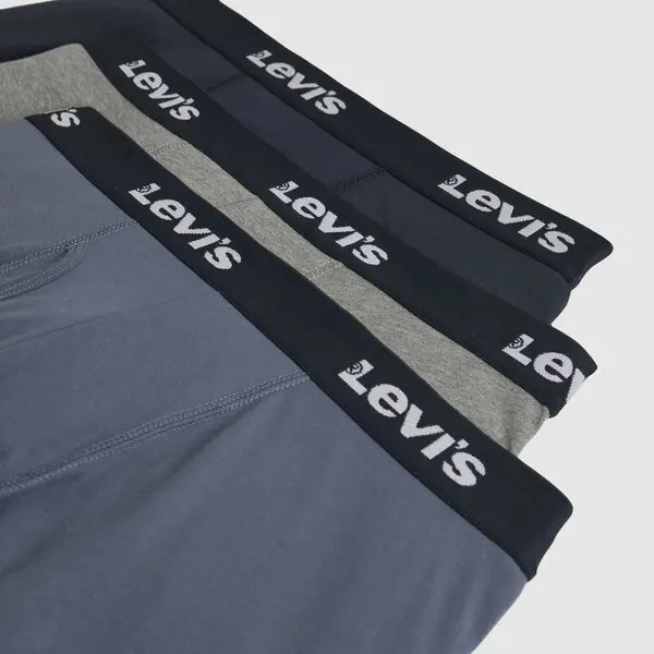 LEVI'S Solid Basic Boxer Briefs - Navy