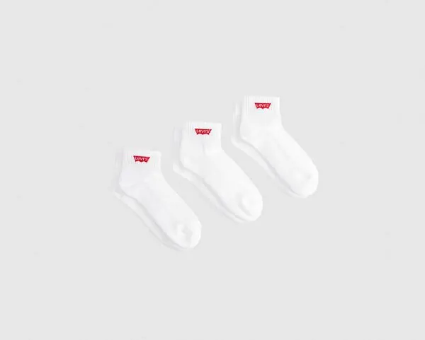 LEVI'S Mid Cut Socks - White