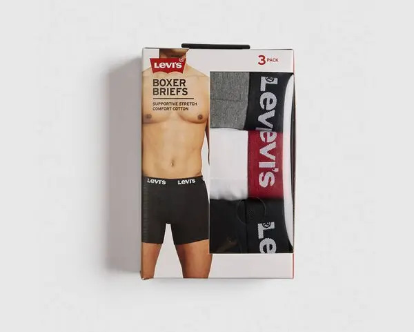 LEVI'S Solid Basic Boxer Briefs