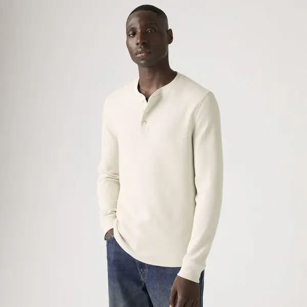 LEVI'S Long-sleeve Dry Goods Henley - Silver Birch