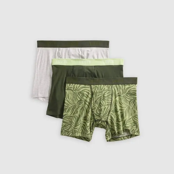LEVI'S Leaf Print Boxer Brief - Green Combo