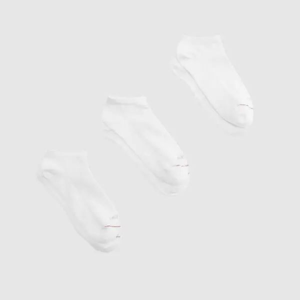 LEVI'S Low Cut Logo Socks - White