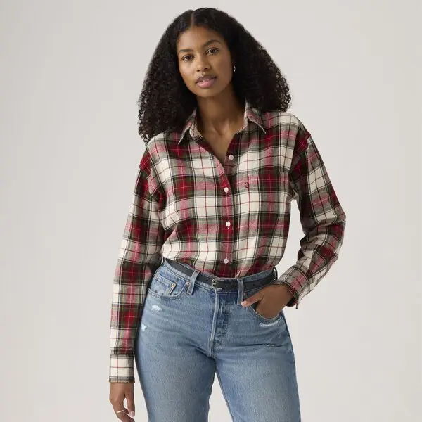 LEVI'S Western Harlie Flannel - Rhythmic Red