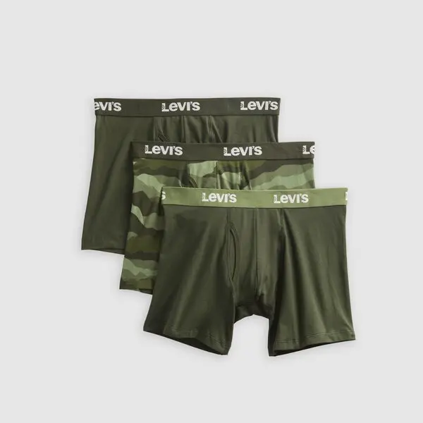 LEVI'S Camo Print Boxer Brief - Green Combo