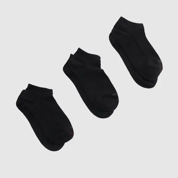 LEVI'S Low Cut Logo Socks - Black Gold