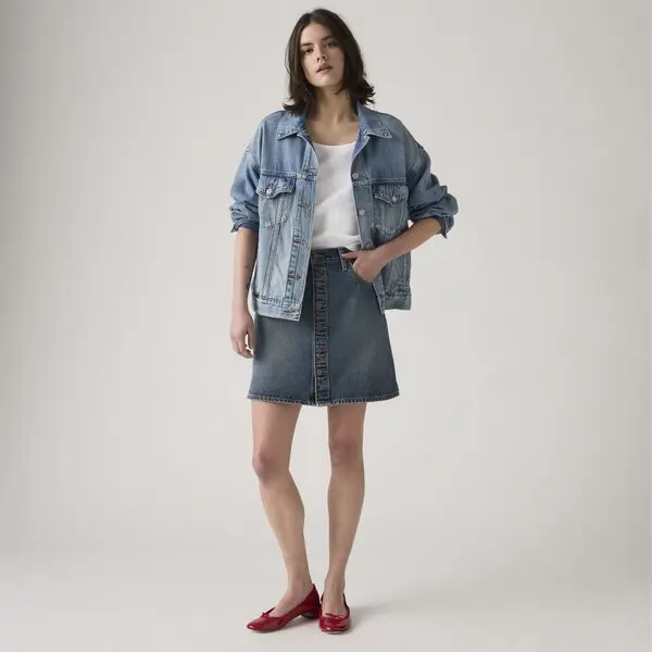 LEVI'S Retro Button Front Skirt