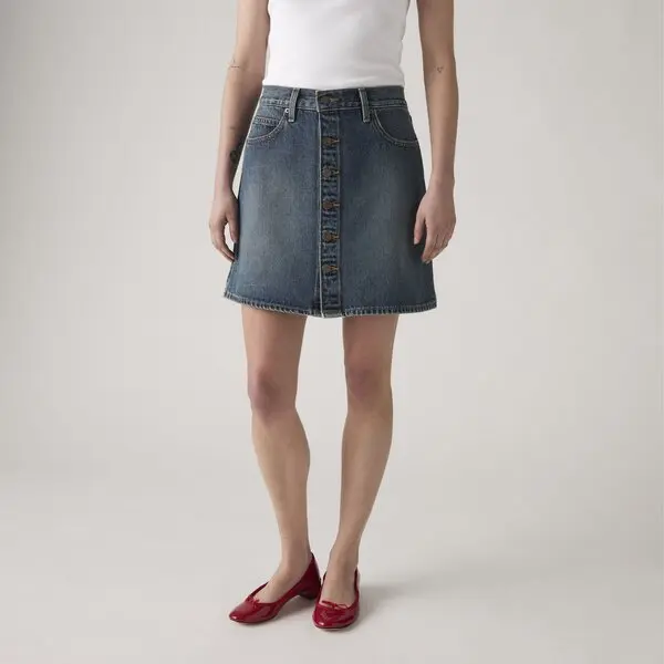 LEVI'S Retro Button Front Skirt