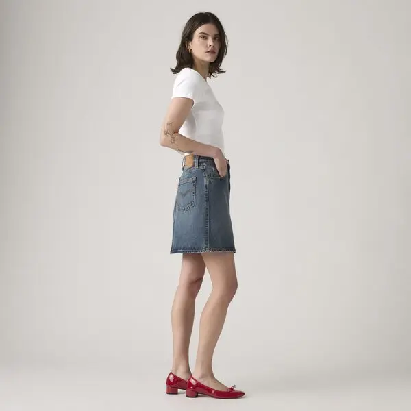 LEVI'S Retro Button Front Skirt