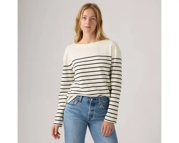 LEVI'S Marin Striped Top - Anthracite