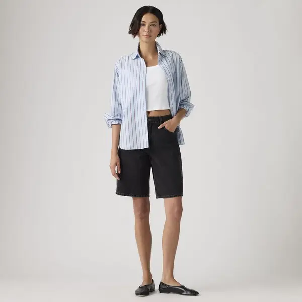 LEVI'S Baggy Dad Jorts Mid Rise, Knee Length Denim Shorts - Open Mind