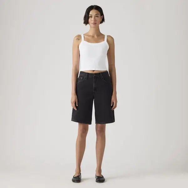 LEVI'S Baggy Dad Jorts Mid Rise, Knee Length Denim Shorts - Open Mind