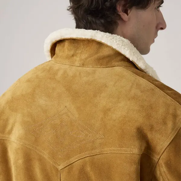 LEVI'S Western Suede Sherpa Trucker Jacket